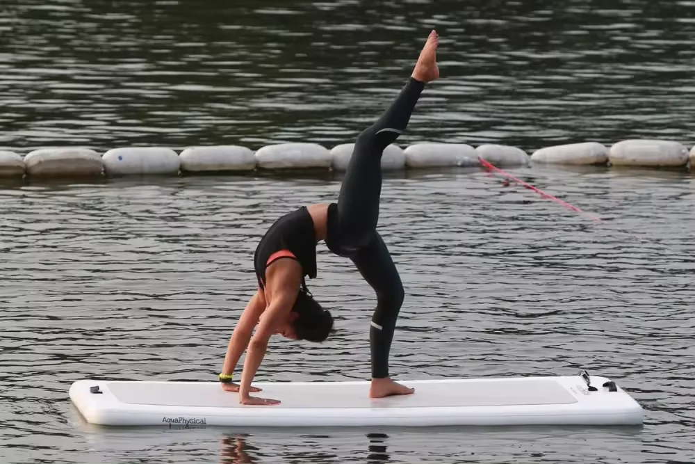 Gym Air Yoga Mat - Floating Water Mat for Fitness Fun