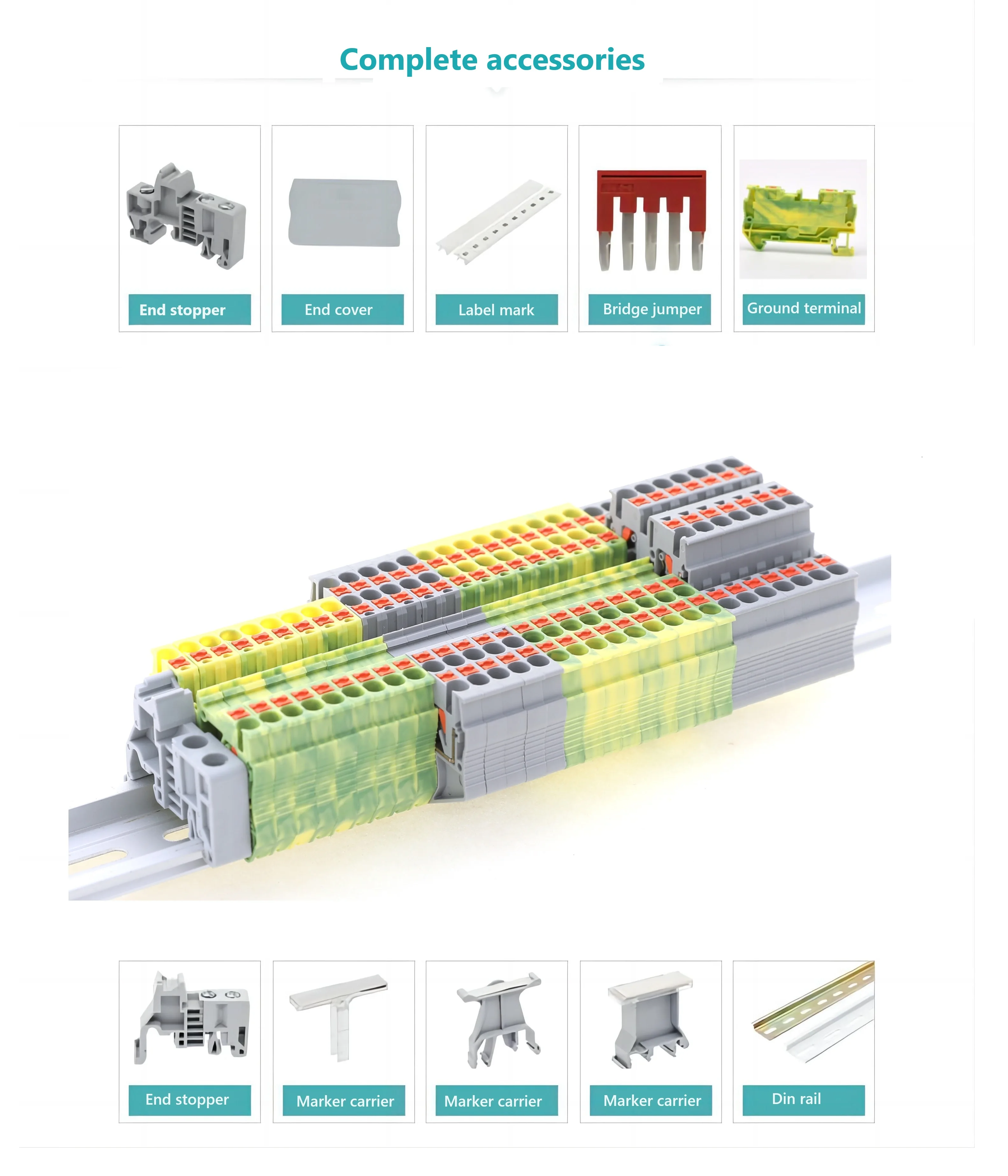 Triple Level Grounding Wire Connector Push In Wire Connector Clamp ...