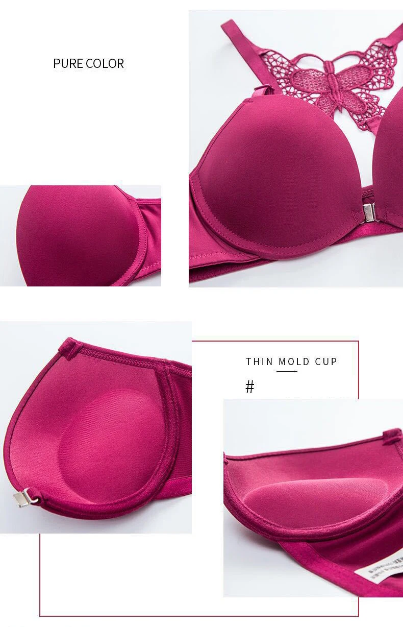 Shop Our Back Front Closure Custom Underwear Set for Women