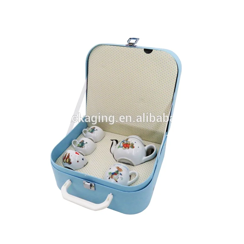 Pappetee Luxury Cardboard Tea Set Cup Ceramic Teapot Packaging