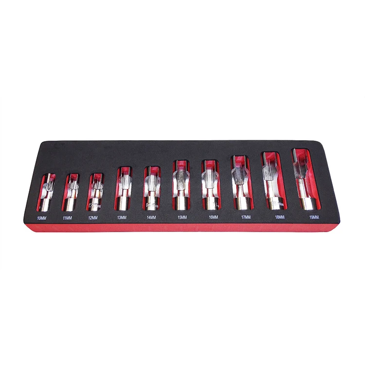 12030 Flare Nut Socket Set 10 Pc Metric Flarenut Sockets Automotive ...