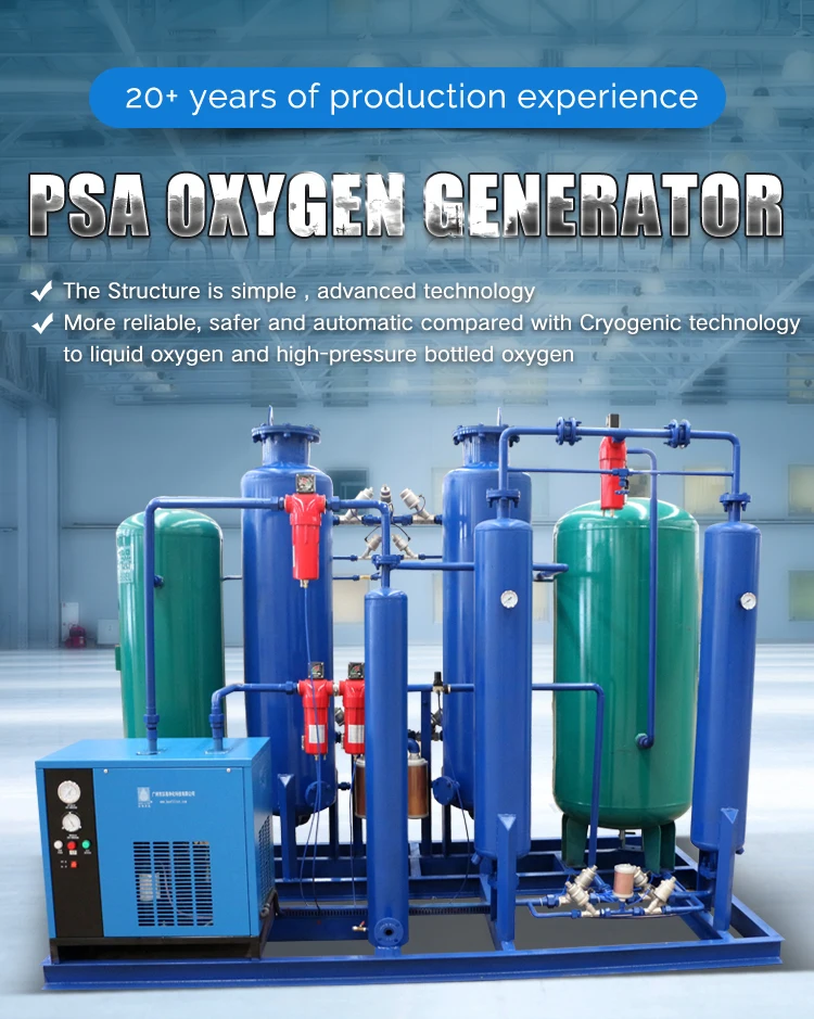 90-95% Purity Oxygen Psa Oxygene Generating Production Plant Suppliers ...