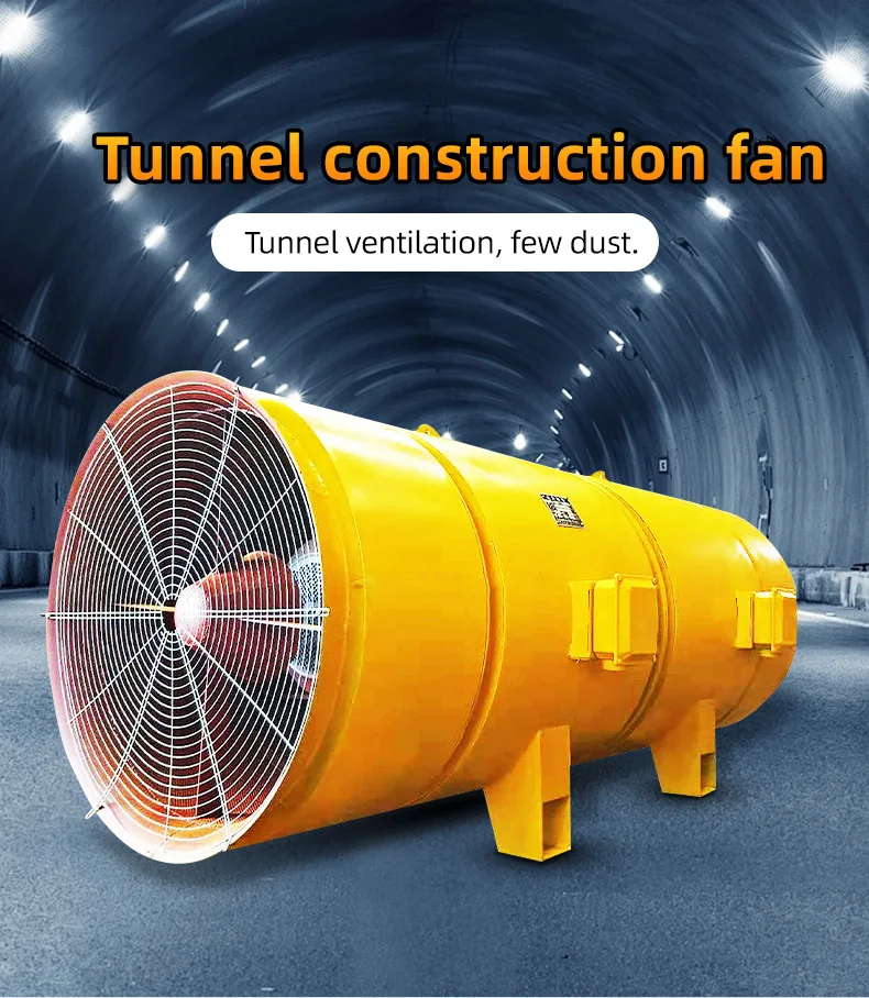 Underground Mining Tunnel Ventilation air Flow Fan Axial Flow ...