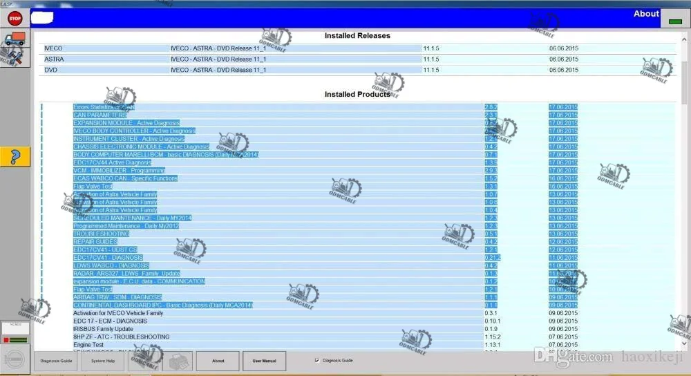 TRUCK DIAGNOSIS SCANNER for IVECO ELTRAC EASY14.1 for IVECO ELTRAC for ...