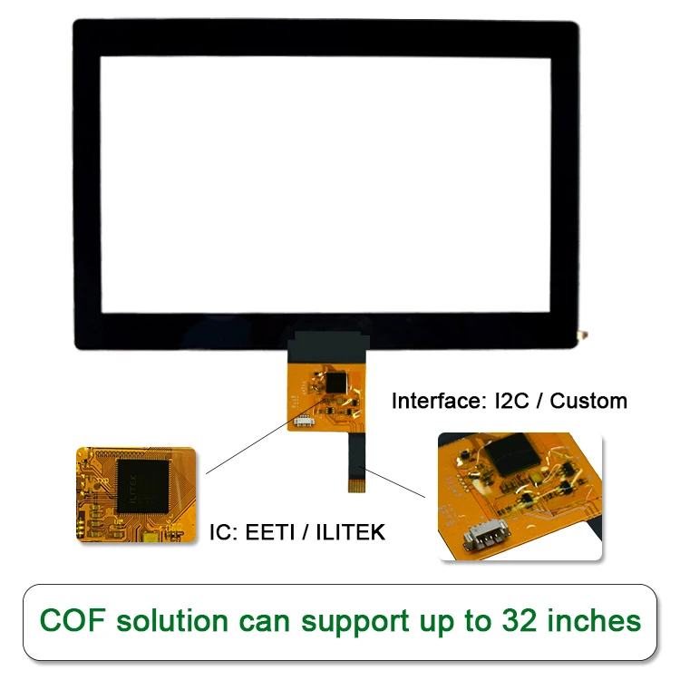 EETI ILITEK Chip USB I2C Interface 10 Touch Points 15" PCAP