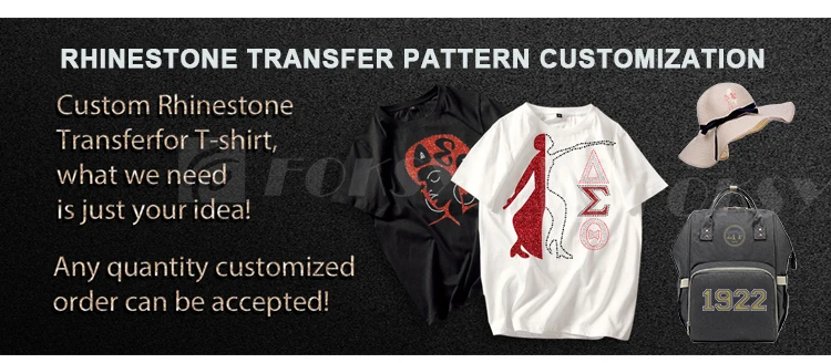 Custom Rhinestone Logo Heat Transfer Design - Hotfix Rhinestones