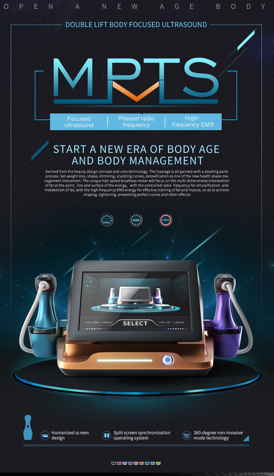 MPTS hifu 12D - vivalaser for you for all for beauty