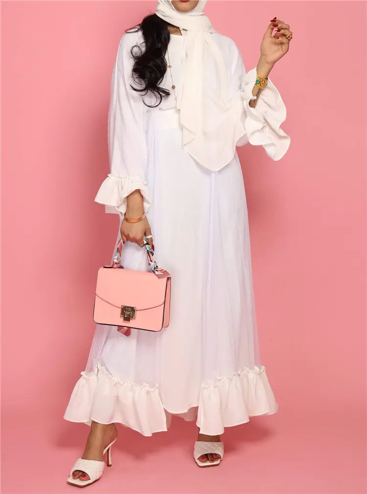 Oem Customization Islamic Clothing Prayer Modest Open Sheer Mesh Muslim ...