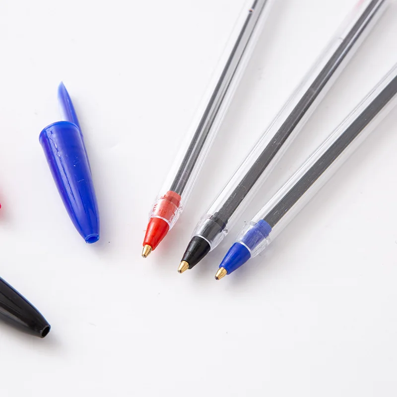 Wholesale Promotional Simple Ball Pen Cheap Ballpoint Pen Plastic 50pcs ...