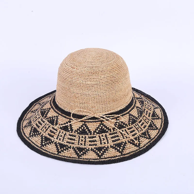 Nd066 Raffia Straw Hats Bodies Handmade Paper Straw Hat Body Natural ...