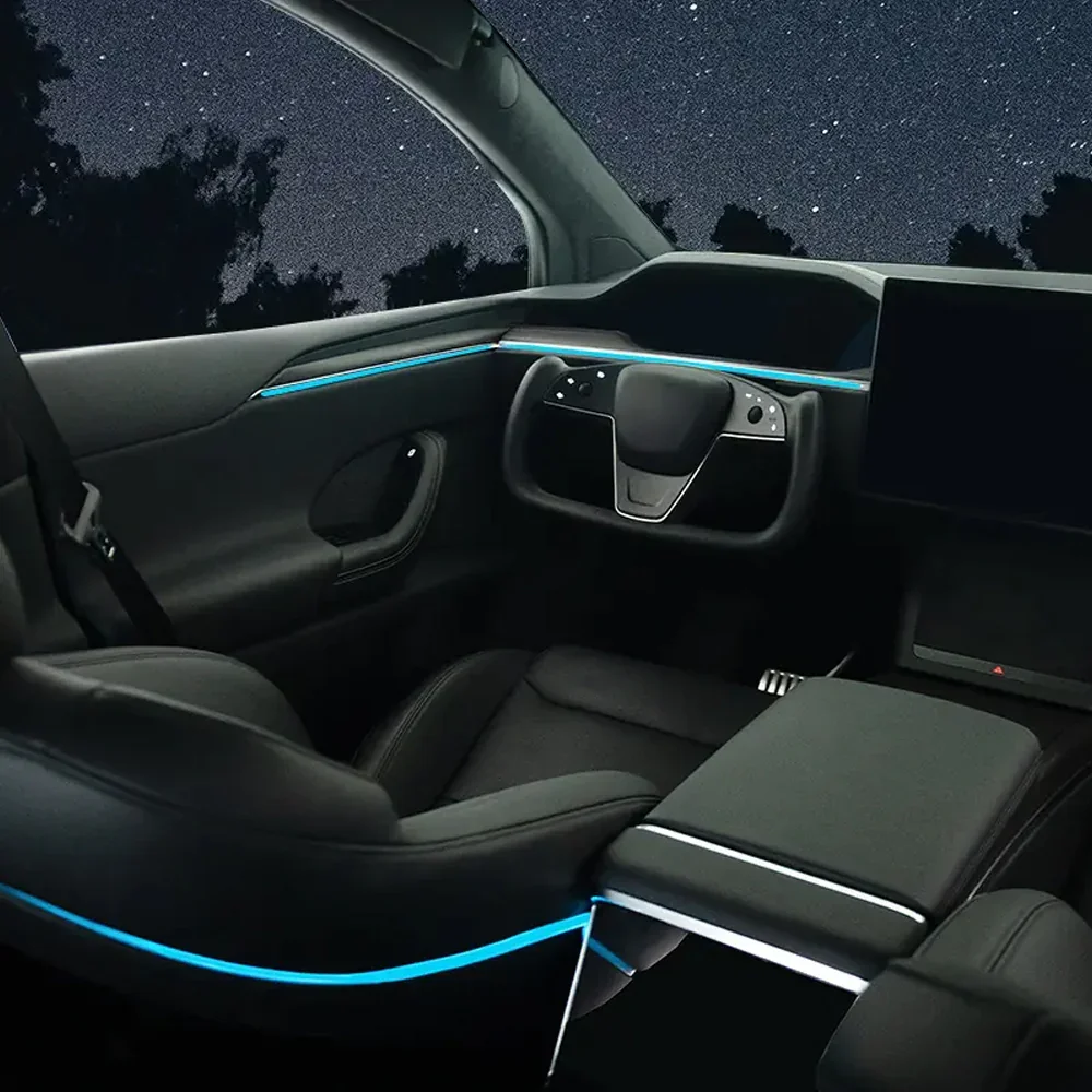 Tesla Model X Ambient Light Laser Carving Rgb 128-colors Tesla Ambient ...