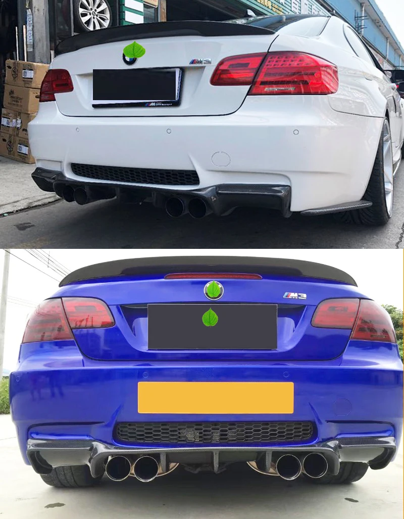 E92 M3 Carbon Fiber Rear Diffuser Rear Bumper Lip E93 Rear Diffuser For ...