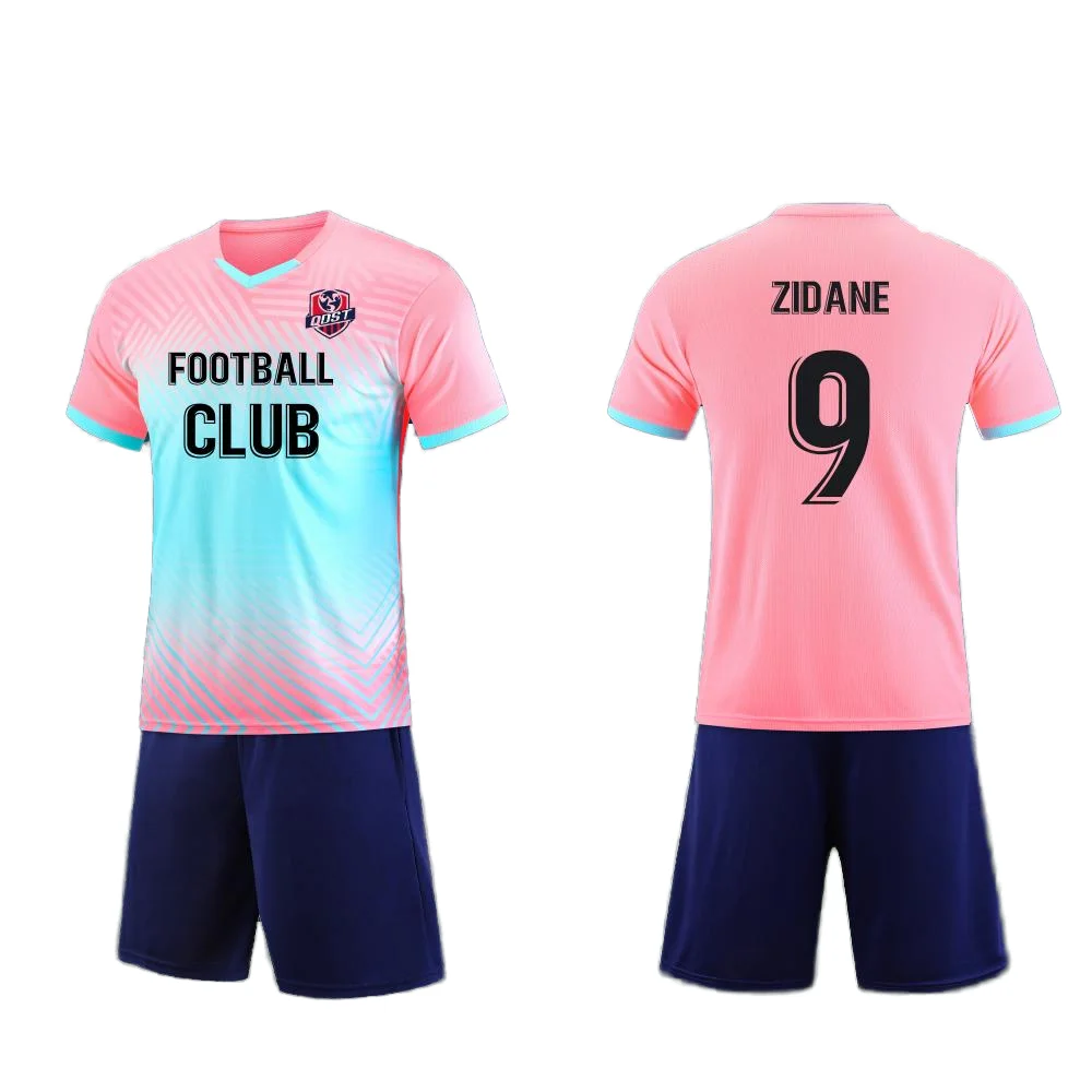 Accepted Logo and Numbers Soccer Uniform Full Kits Fussball Trikot ...