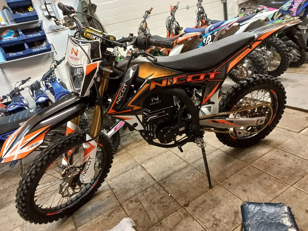 Nicot Kf250mt 2 Stroke 250cc Dirt Bike Off-road Motorcycle Motocross ...