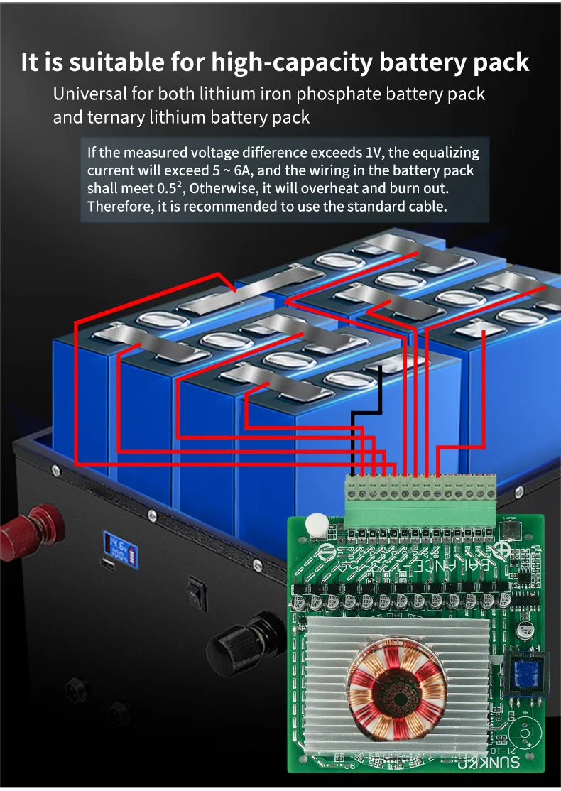 Sunkko Active Equalizer Battery Equalizer 4 String Battery Packs 8a Active Balancer - Buy Active ...