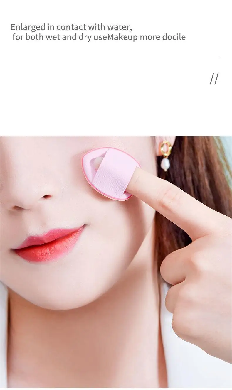 Finger Powder puff New Finger Mini Air Cushion Puff Cosmetic Makeup ...
