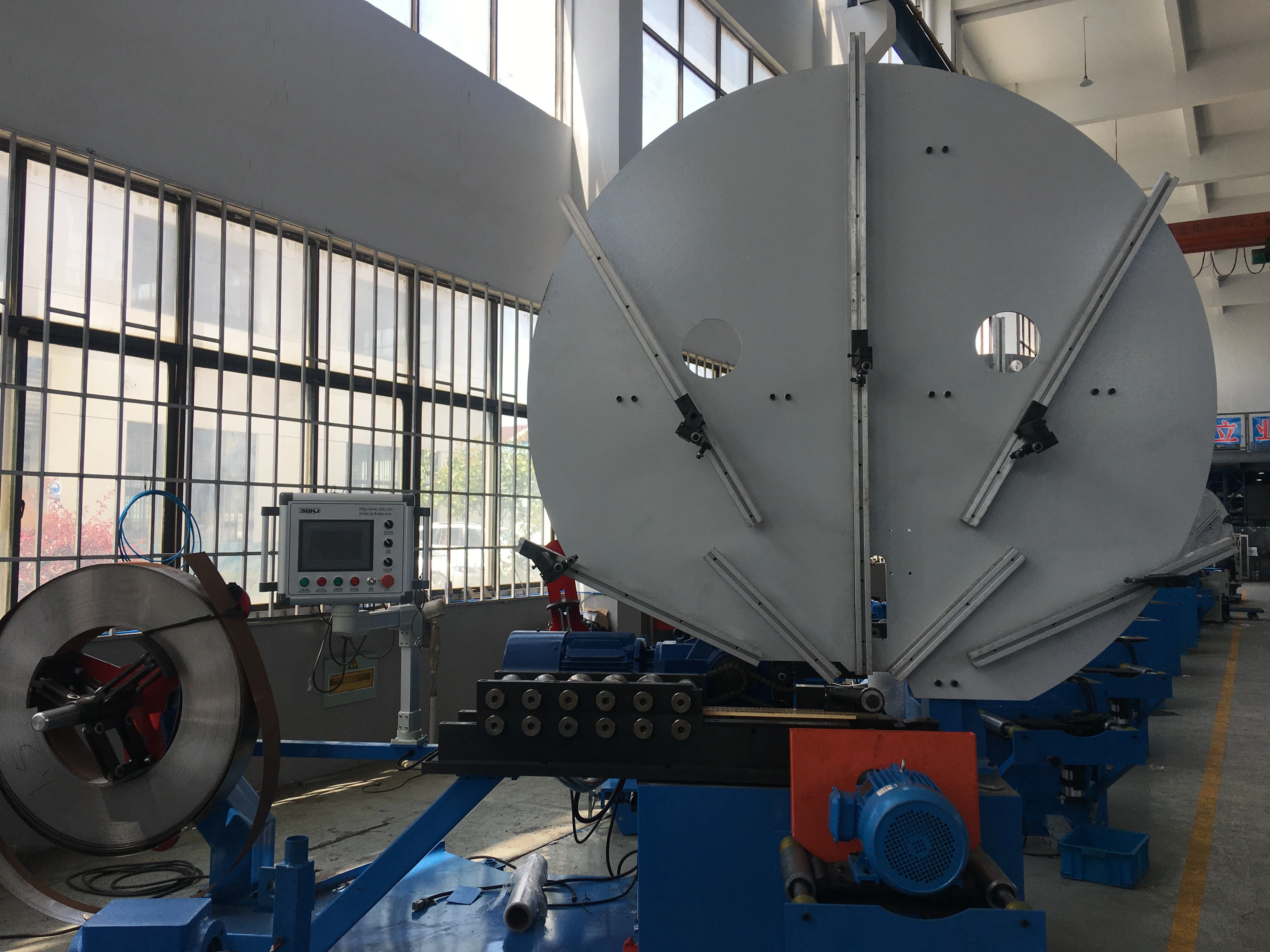 Sbkj Sheet Steel Spiral Duct Forming Machine Spiral Tubeformer Steel ...