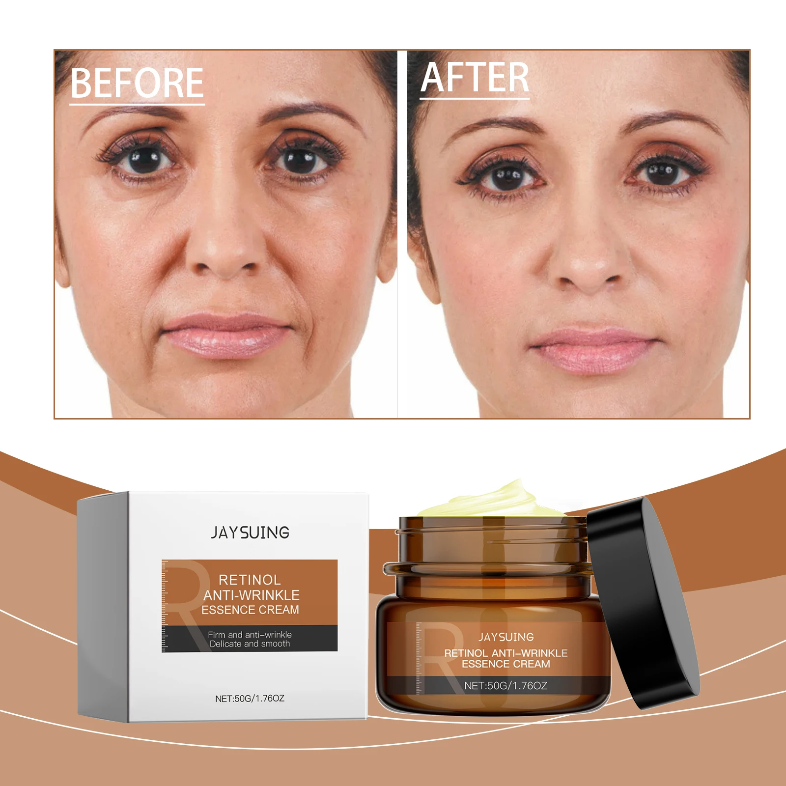 Jaysuing Retinol Serum Hydrating Moisturizing Cream for Facial Skin ...
