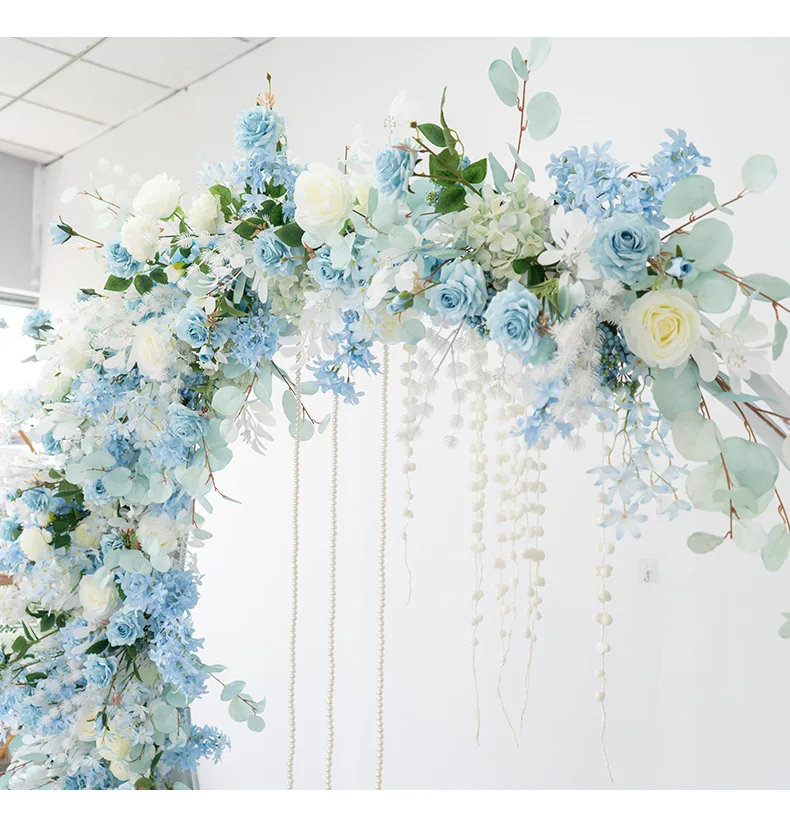 Customized Blue Arch Flowers Wedding Decoration Flower Arch - Buy Blue ...