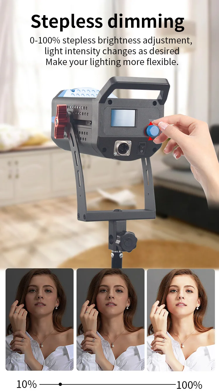 Photo Studio Lighting 150W Bowens Mount LED Video Light for Filming ...