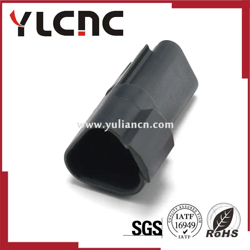 2/3pin Male Waterproof Auto Electrical Connector For Vehicle Monitoring ...