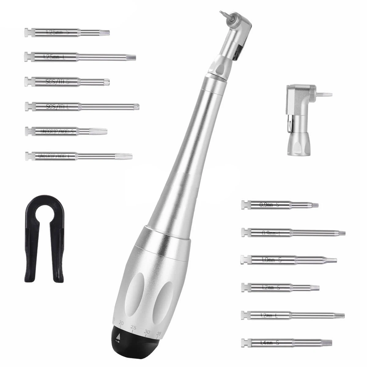 Universal Dental Implant Torque Wrench With 12 Driver Head Kit Hand ...