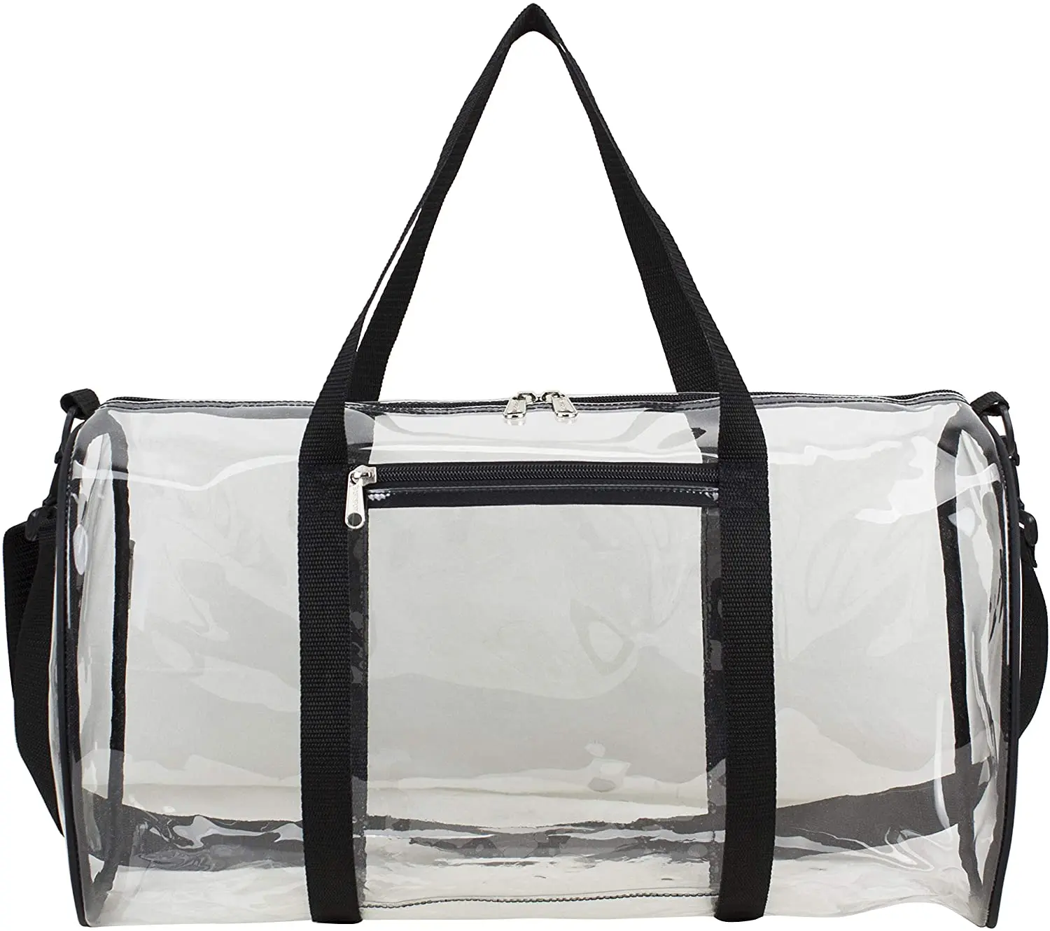 Clear PVC Stadium Bag - Unisex Duffel for Sports & Events