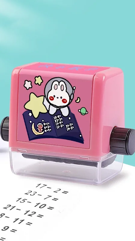 Kids Cute Cartoon Number Roller Stamp Addition And Subtraction ...
