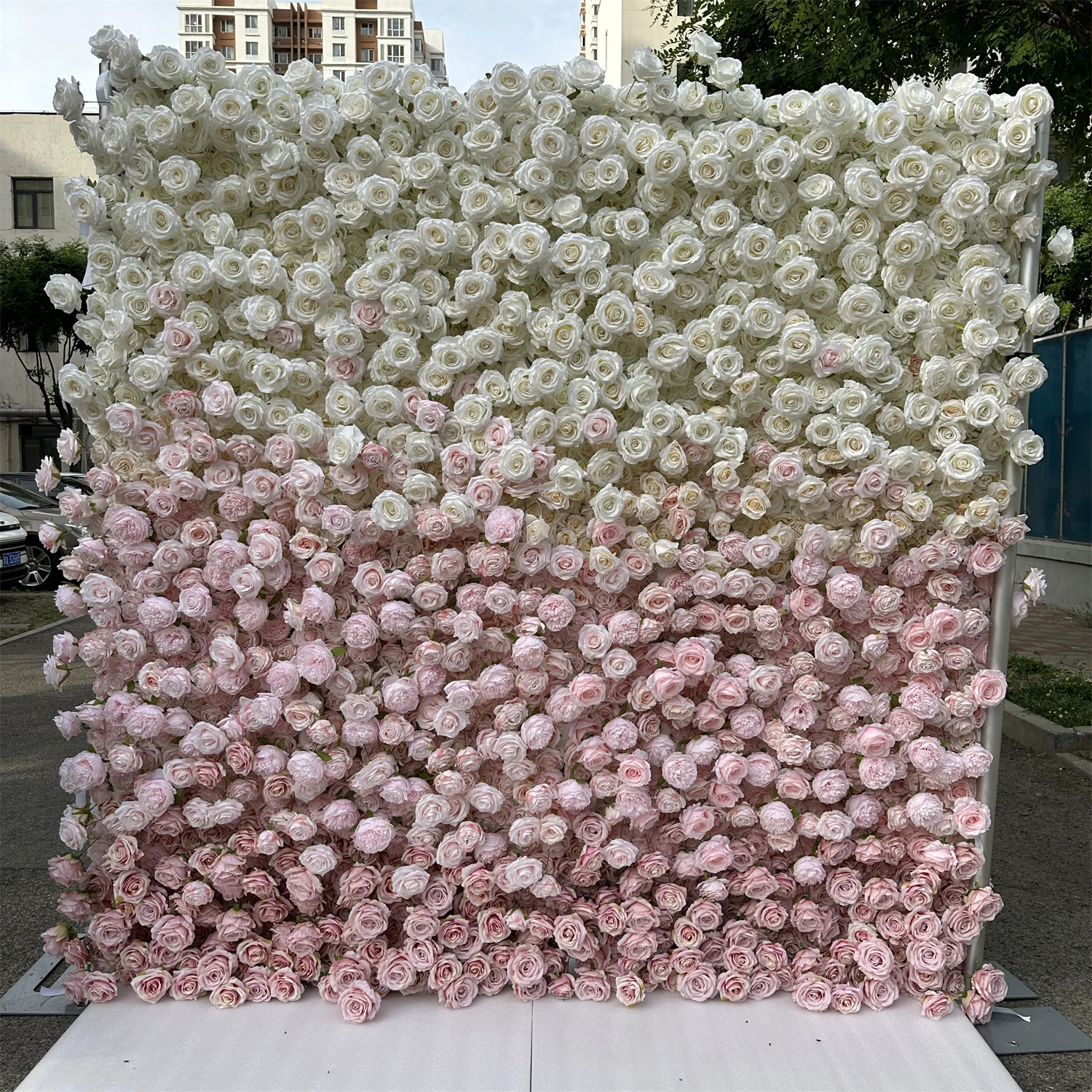 IFG Wedding Florist Backdrop Decorations Artificial Light Pink Flower ...