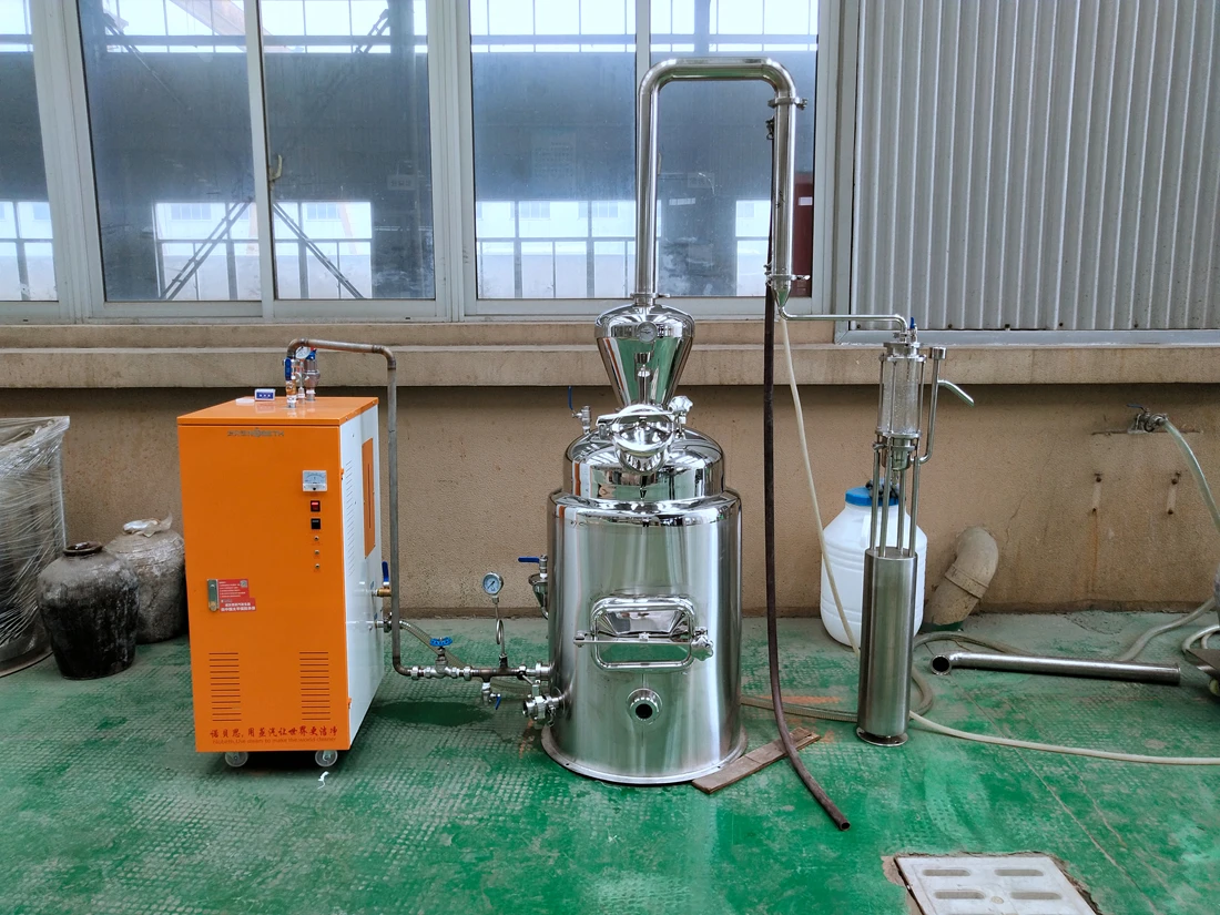Essential Oil Distiller Large Capacity 50L Flower Steam Distillation ...