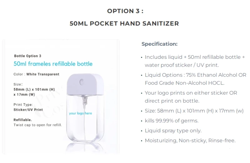 45ml Moisturizing Hand Sanitizer Power Mist Spray| Alibaba.com