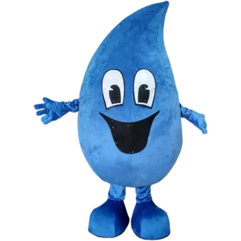 Bswm236 Adult Blue Drip Mascot Costume Custom Water Drop Costume For ...