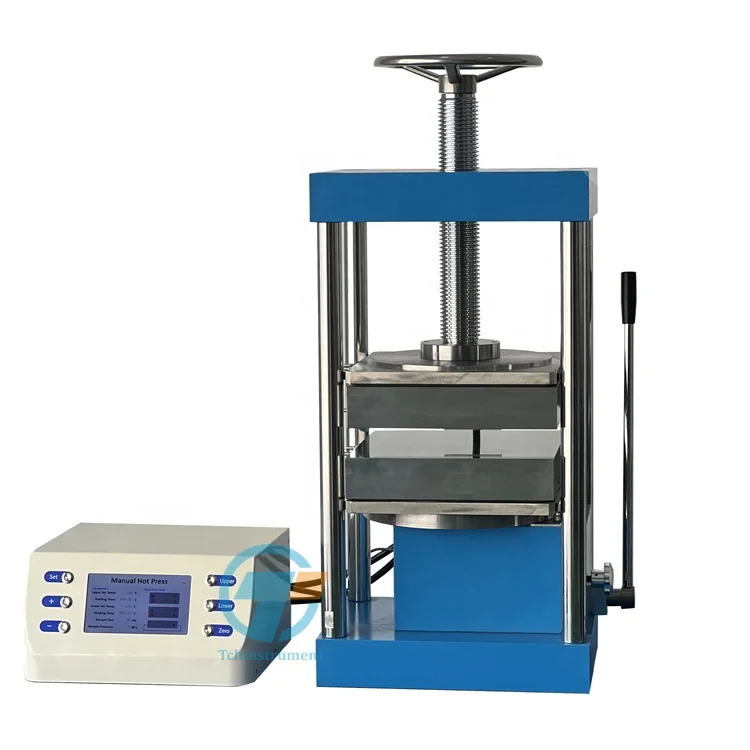 Laboratory 300C 40T Manual Hydraulic Hot Press Machine with Dual ...