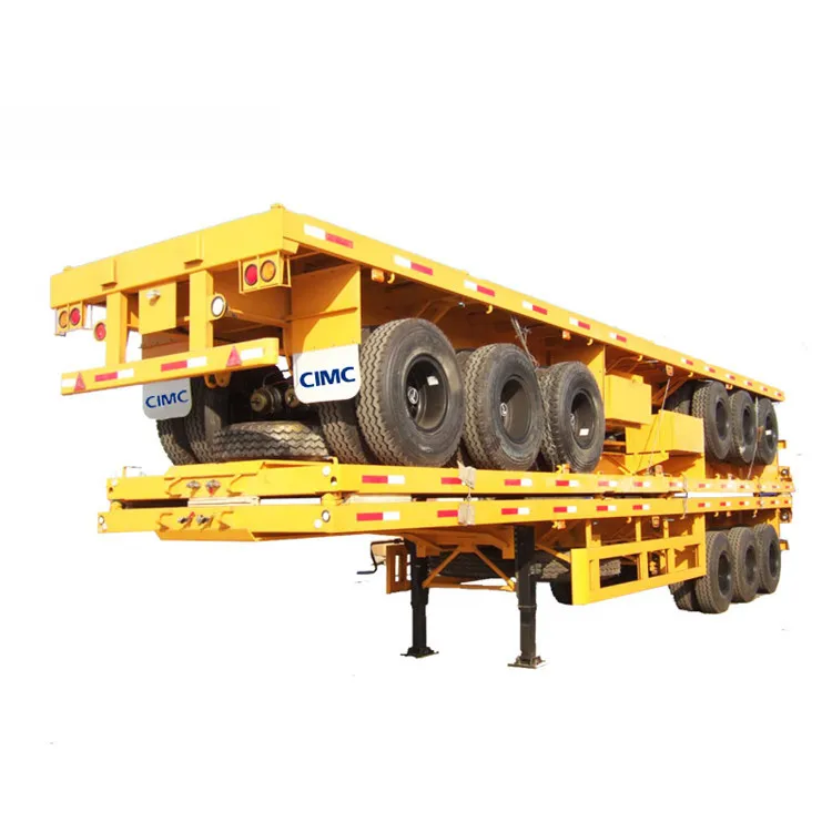 Vehicle Master Flatbed Truck Trailer Flatbed Semi Trailer 3 Axles 40ft ...