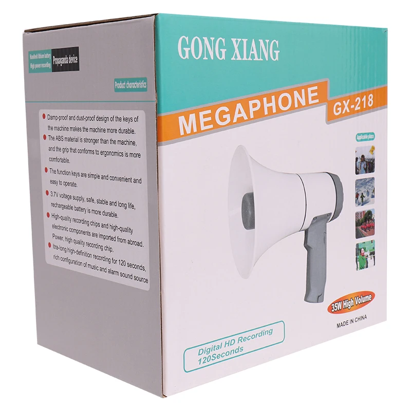 Mp3 Usb Sd Rechargeable Megaphone Megaphone 35w Mini Megaphone With Folding Handle - Buy Mp3 Usb ...