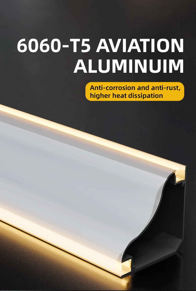 MOQ1000pcs Factory Extrusion Housing Channel Diffused Cover Led ...