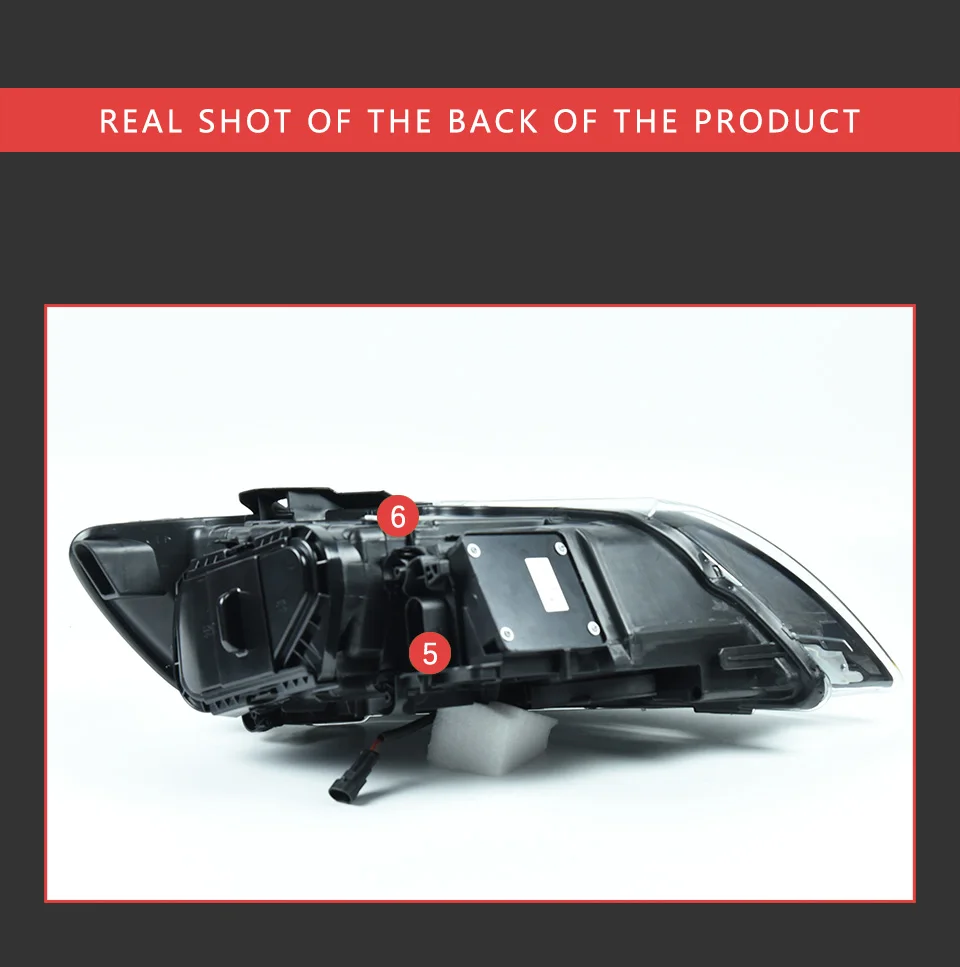 Audi Q7 Led 헤드라이트 2007-2016 영사기 렌즈 정면 맨 위 램프 동적인 신호 생기 자동 부속품을 위한 차 빛 ...