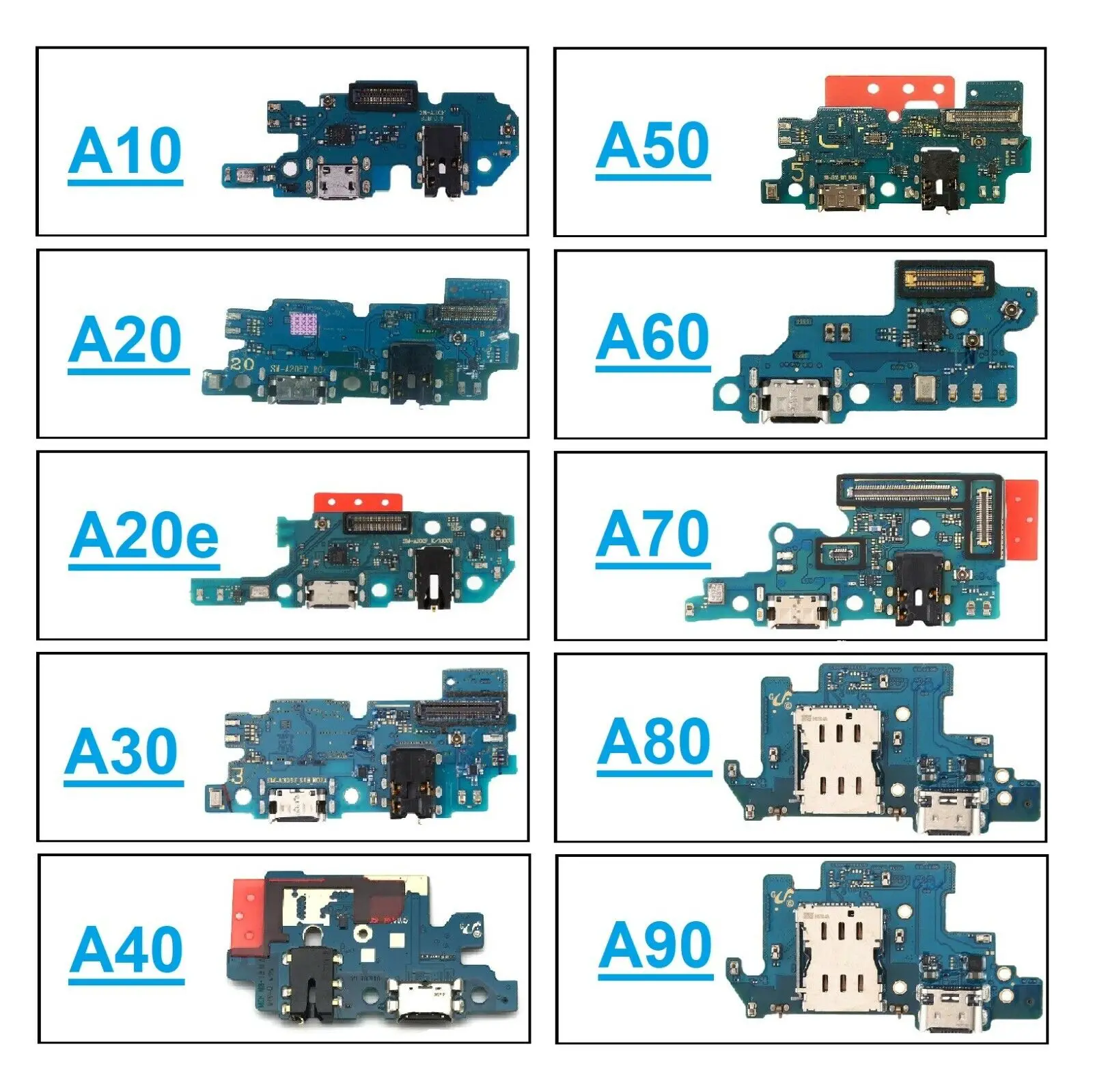 A30 Charging Port Flex Cable Dock Connector For Samsung A10 A20 A30 ...