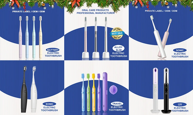 Wireless Charging Electric Toothbrush for Women - Pink & Purple