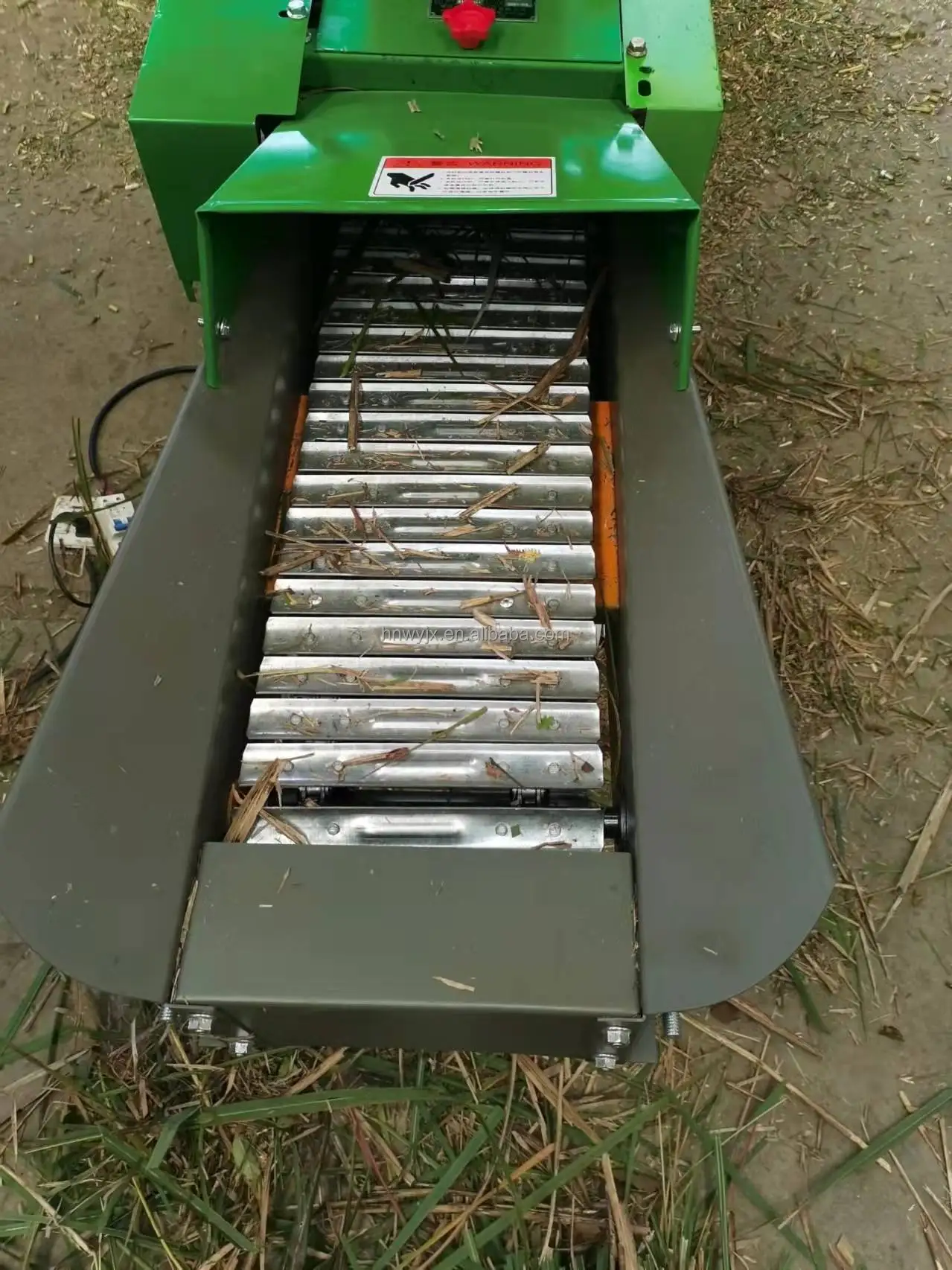 WEIYAN New Design Electric Grass Maize Cob Chopper Chaff Cutter Animal ...