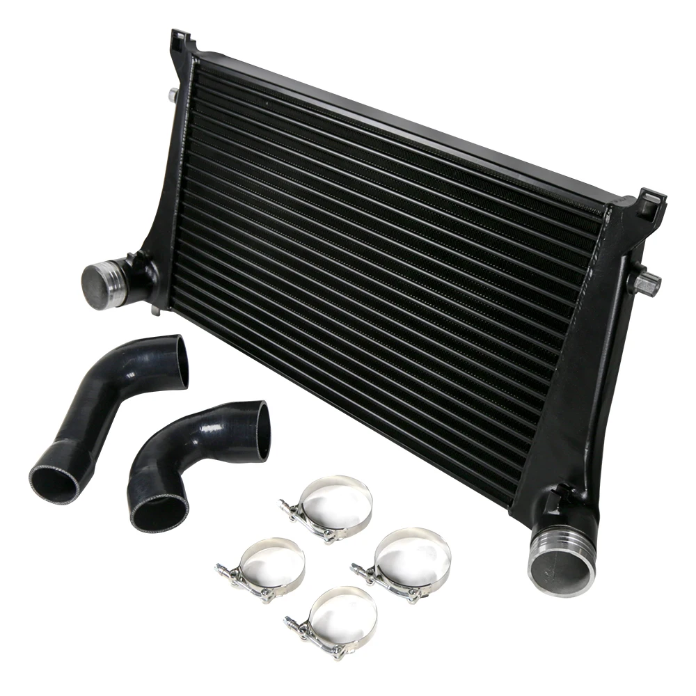 Black Front Mount Intercooler Kit 70mm for VW Golf 7 GTI