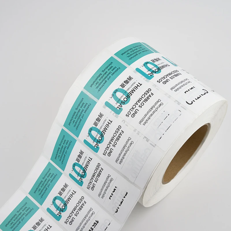 Custom Waterproof PVC Adhesive Label Sticker Roll round Shapes for ...