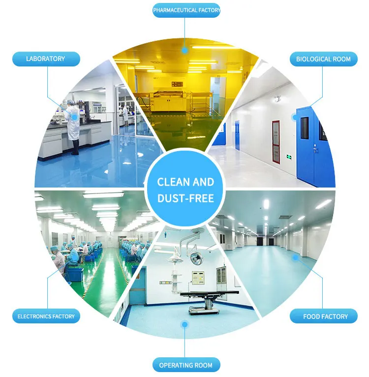 Antibacterial Modular Hospital Cleanroom Wall Panel Fireproof Heat ...