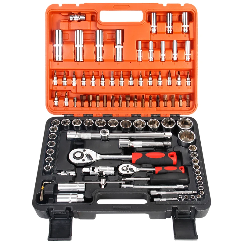 Manufacturer 94 Pcs Repairs Tooling Box Torque Wrench 1/2" 1/4"Dr ...
