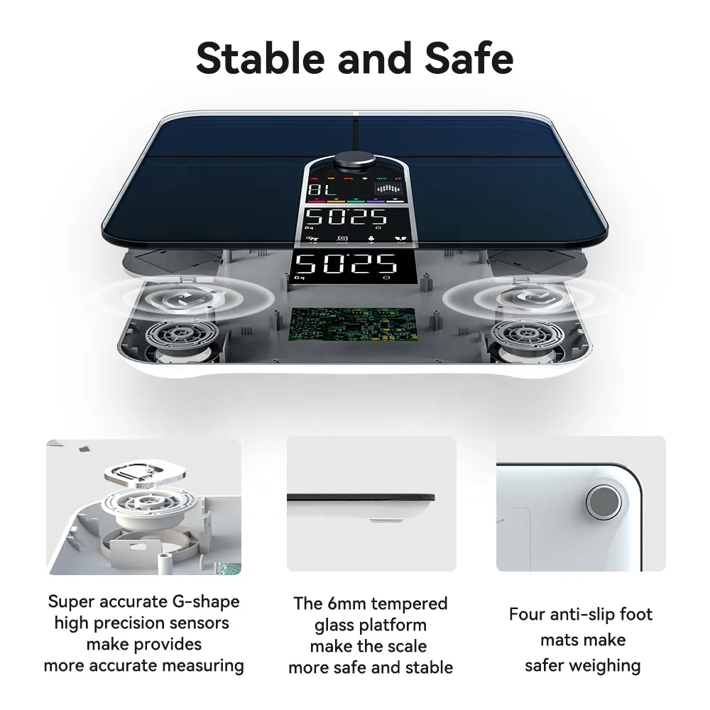 Welland Body Fat Scale - Smart BMI Analyser with VA Display
