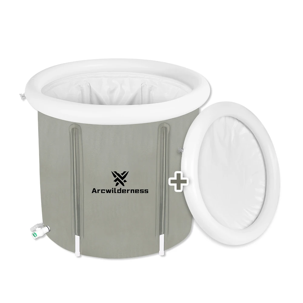 Inflatable Ice Bath Tub Cold Plunge Portable Pvc Folding Fitness Large ...