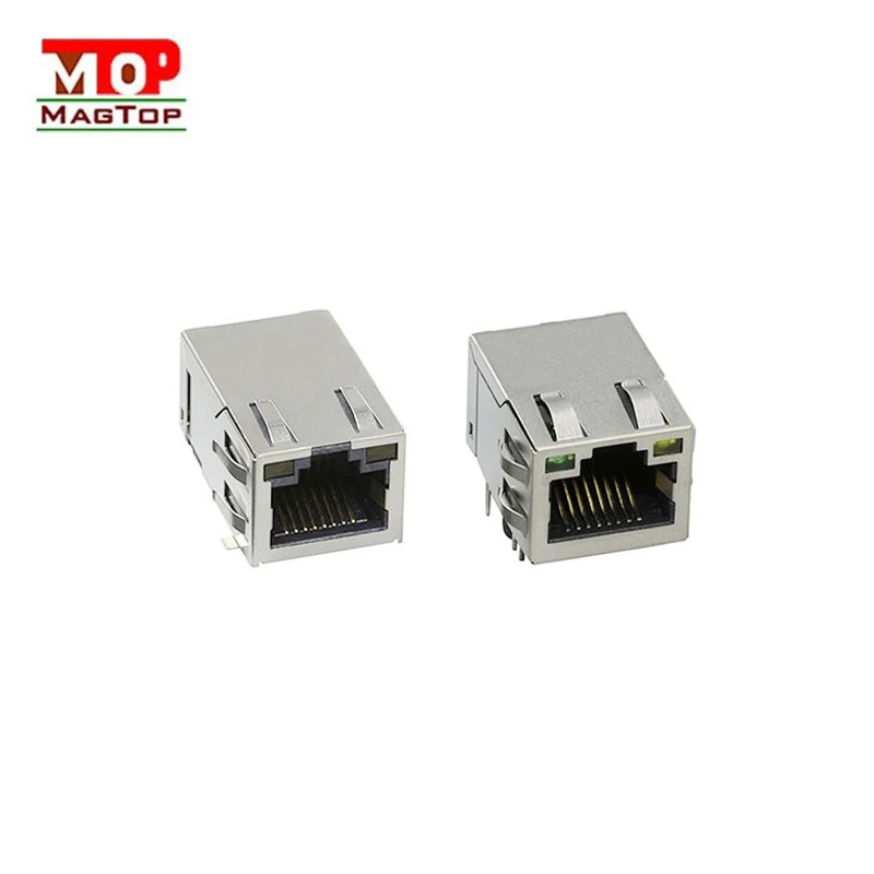 Network adapter female connector pcb modular jack rj45 connector ...