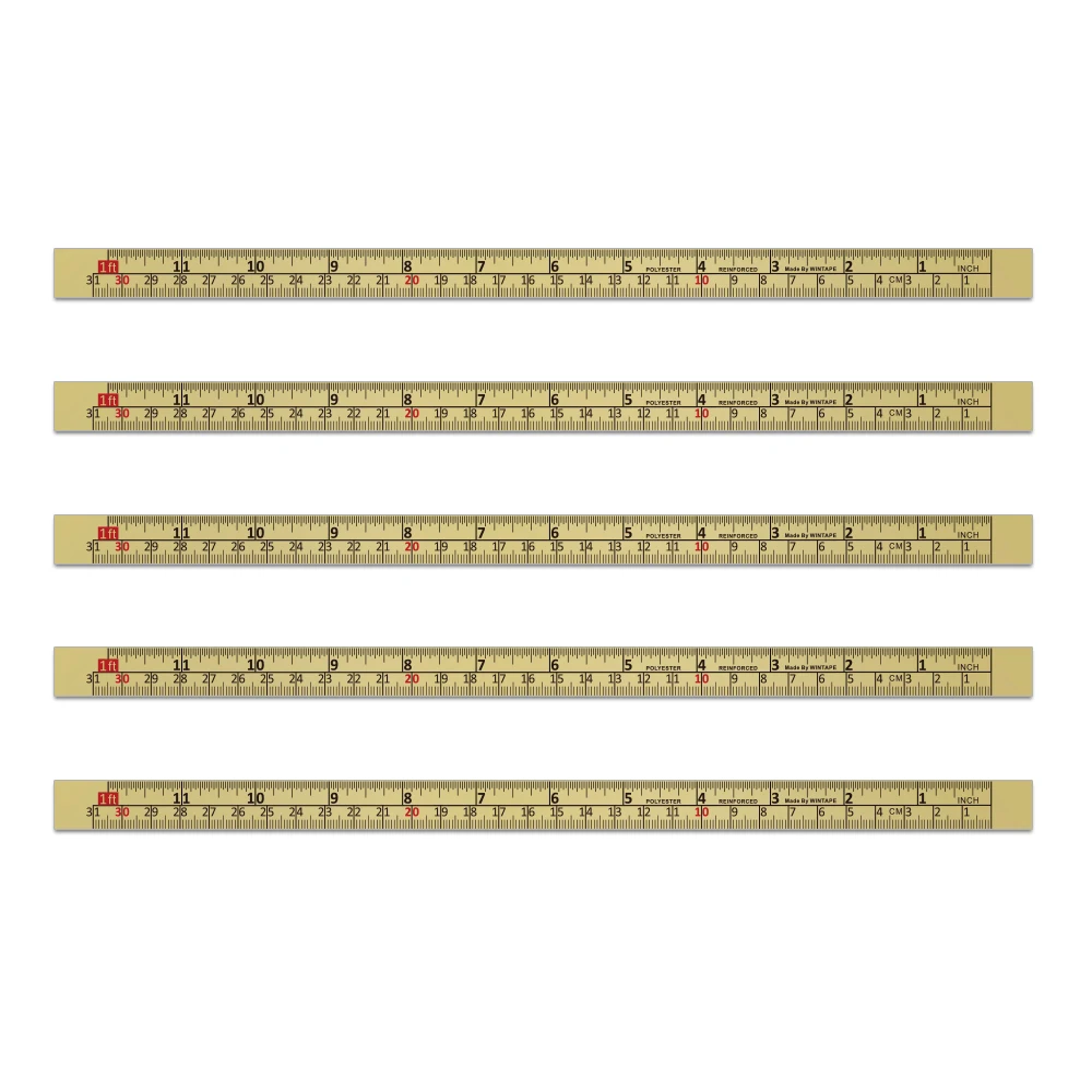 Wintape 2ft 60cm (16mm) Wide Table Sticky Measuring Tape Ruler Left ...