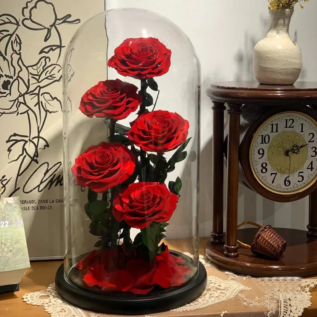 Decor Natural Lasting Everlasting Roses Immortal Forever Eternal ...