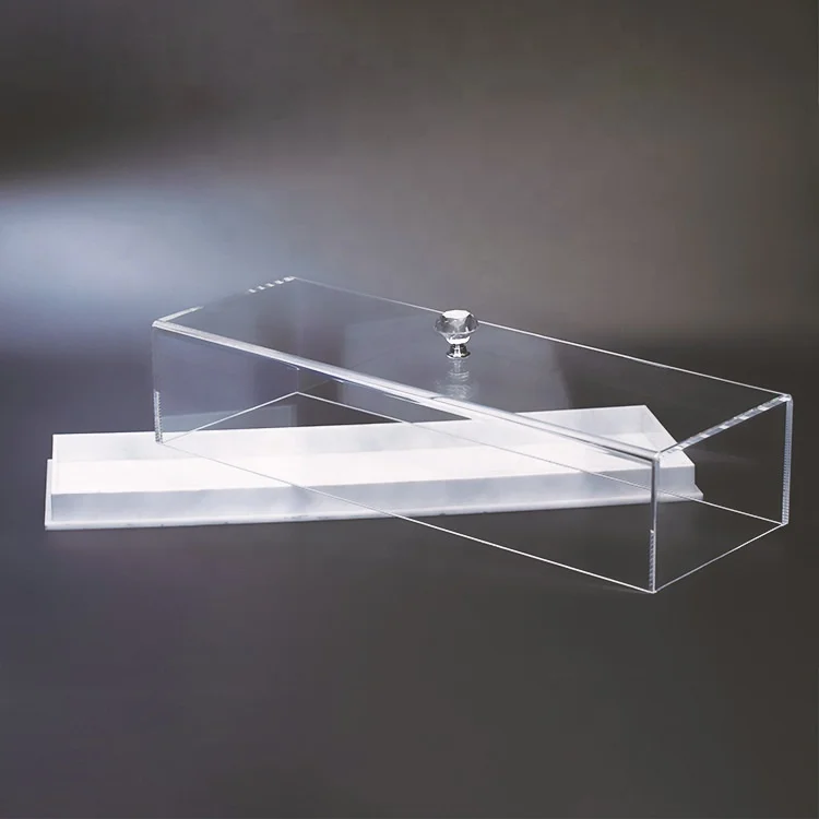 Modern Transparent Acrylic Cake Box with Marble Platter| Alibaba.com
